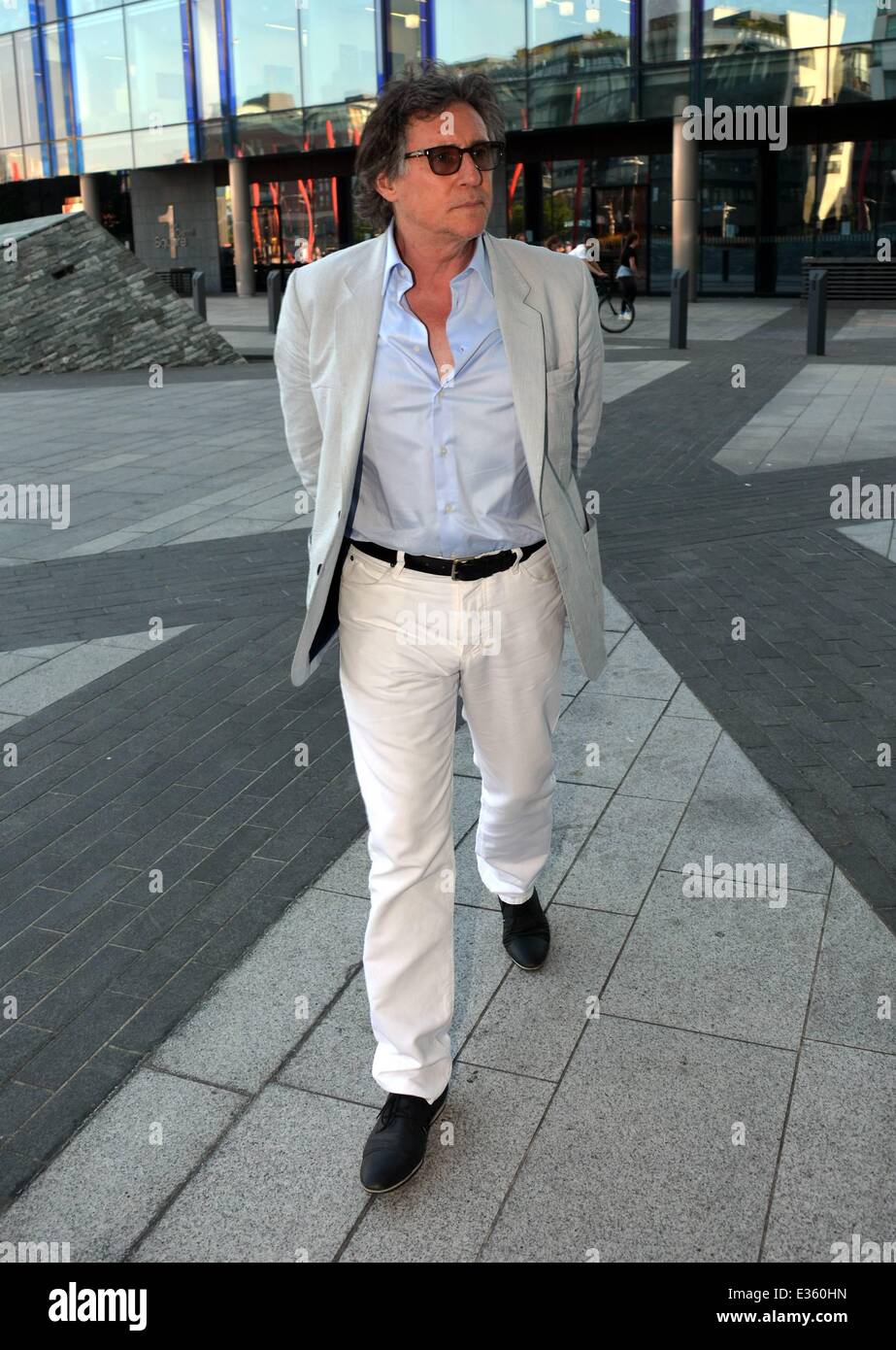 Actor Gabriel Byrne arriving at The Bord Gais Energy Theatre for ...