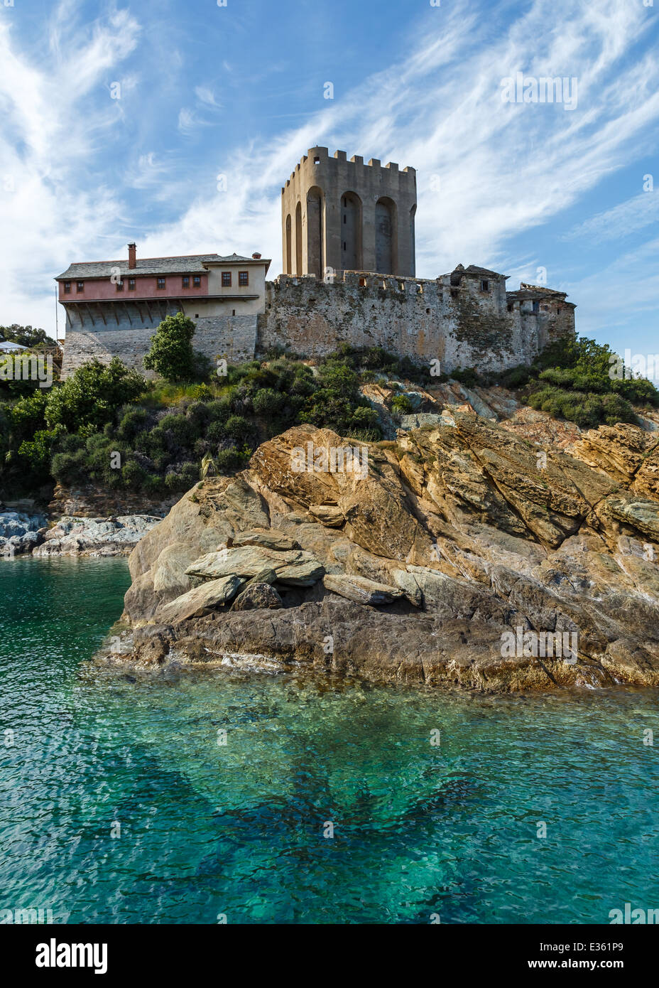 Monastery megistis lavras hi-res stock photography and images - Alamy