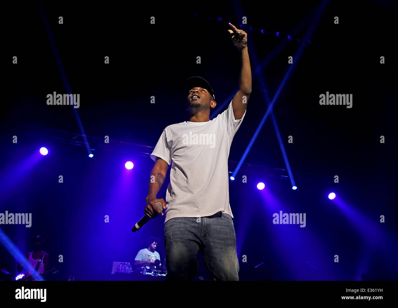 American Rapper Kendrick Lamar performing in concert at Manchester O2 ...