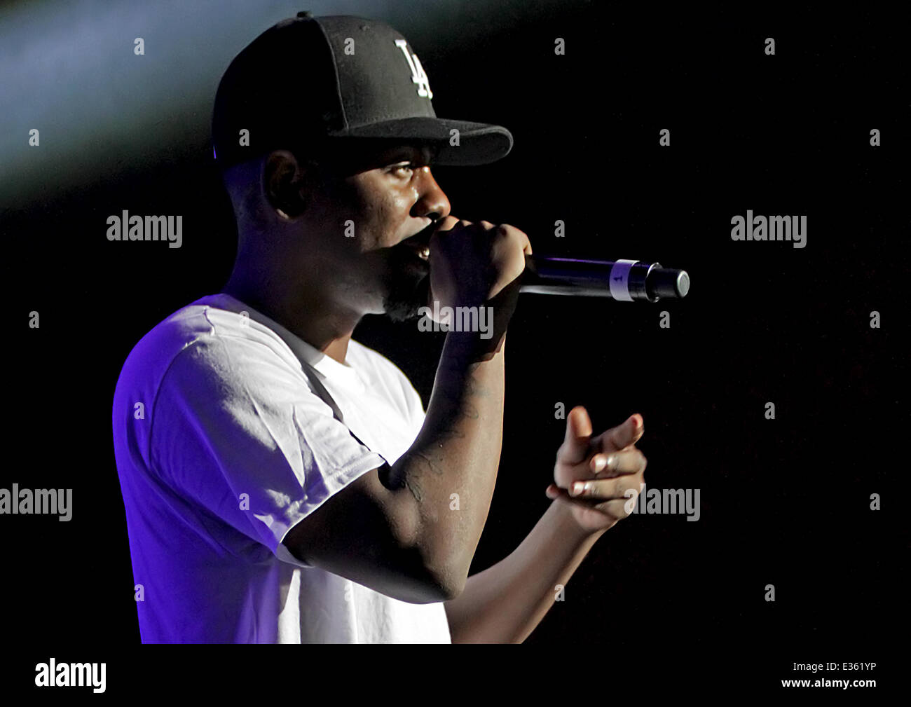 American Rapper Kendrick Lamar performing in concert at Manchester O2 ...