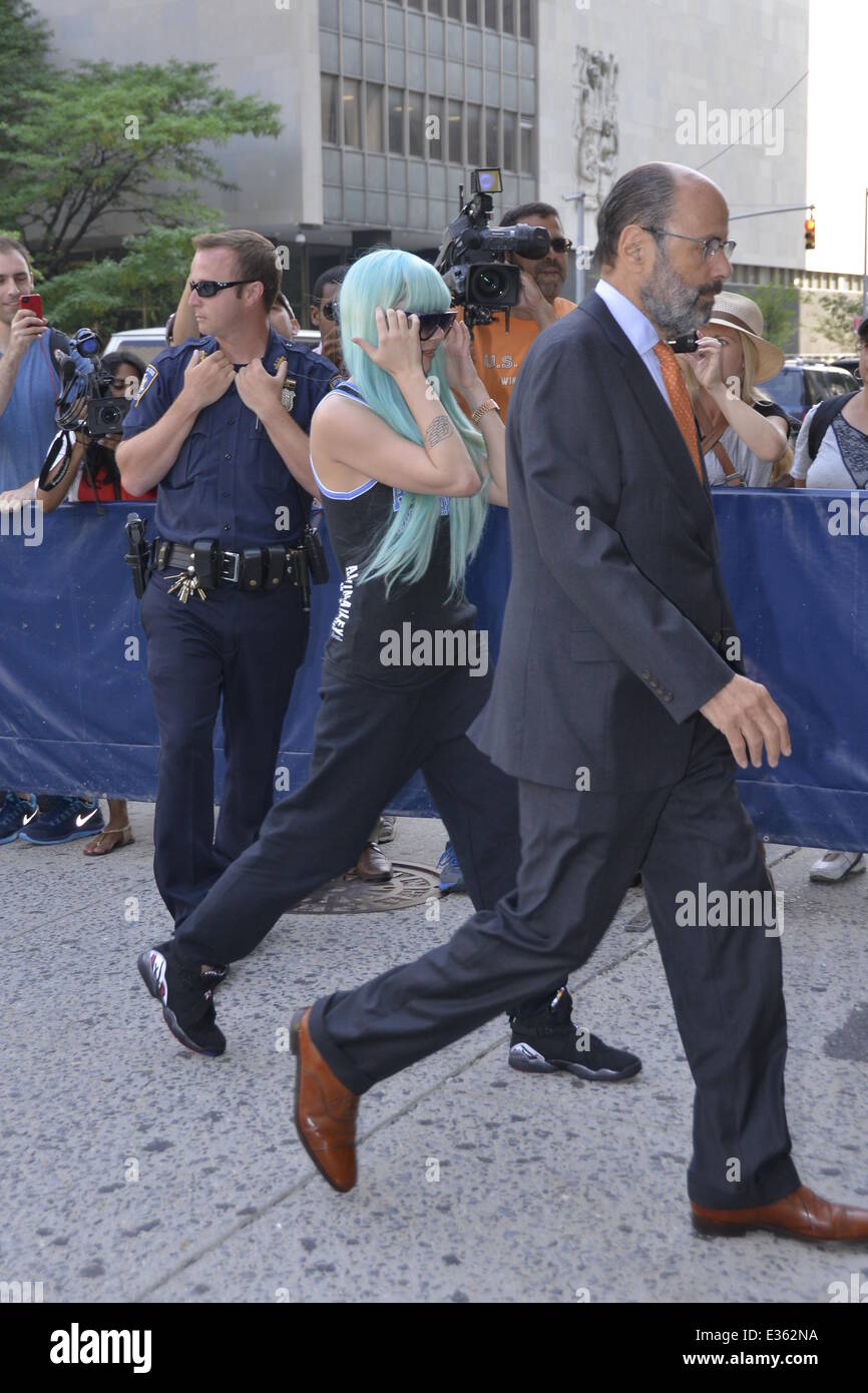 Amanda Bynes is seen arriving and later departing a Manhattan ...