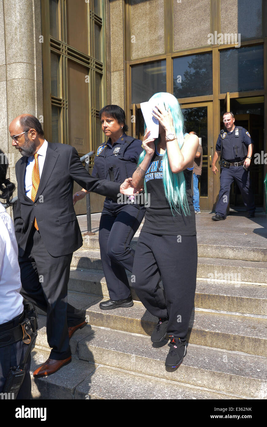Amanda Bynes is seen arriving and later departing a Manhattan ...