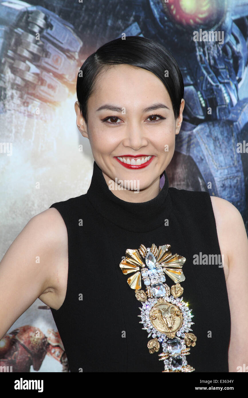 Los Angeles premiere of 'Pacific Rim' held at the Dolby Theatre - Arrivals Featuring: Rinko ...