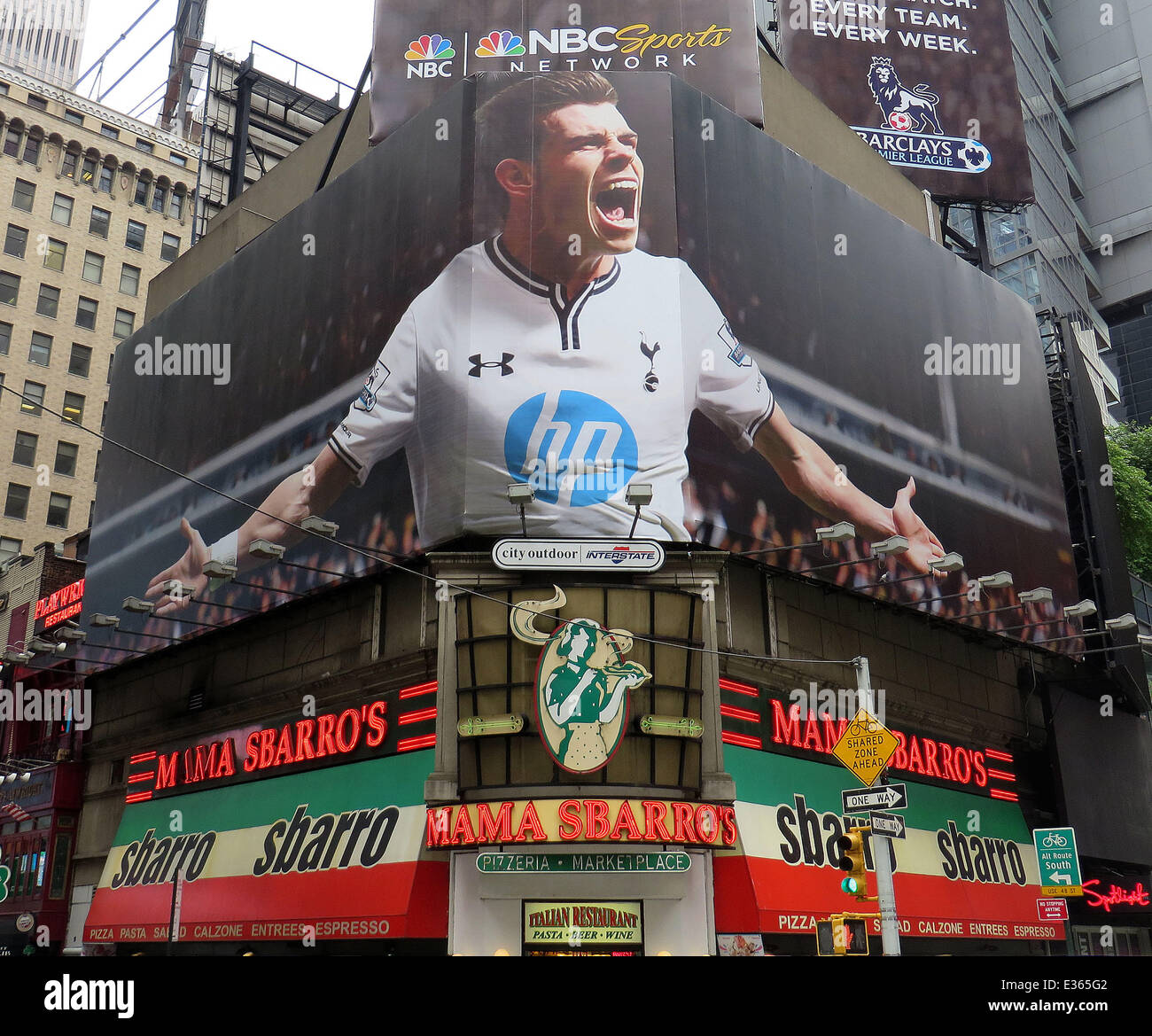 A giant billboard featuring Tottenham Hotspur’s Gareth Bale has been ...