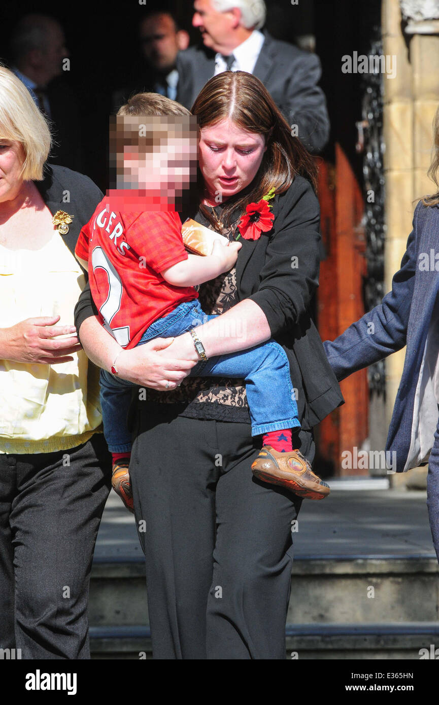The funeral service of Drummer Lee Rigby at Bury Parish Church ...