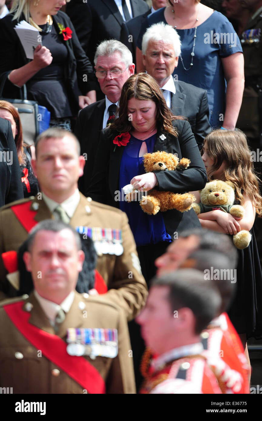 The funeral of Drummer Lee Rigby at Bury Parish Church Featuring ...