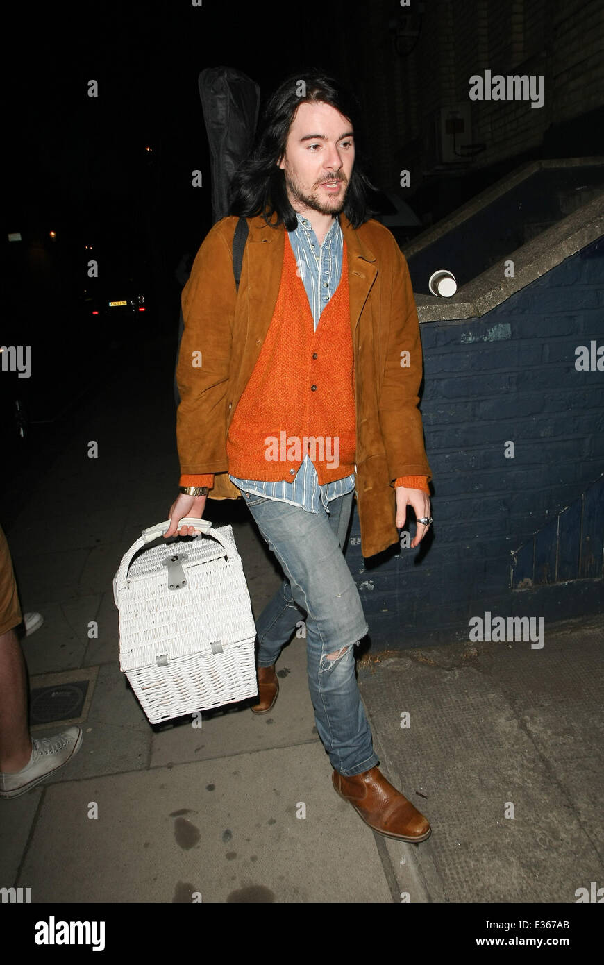 Lana Del Rey and her boyfriend Barrie-James O'Neill leaving a recording ...