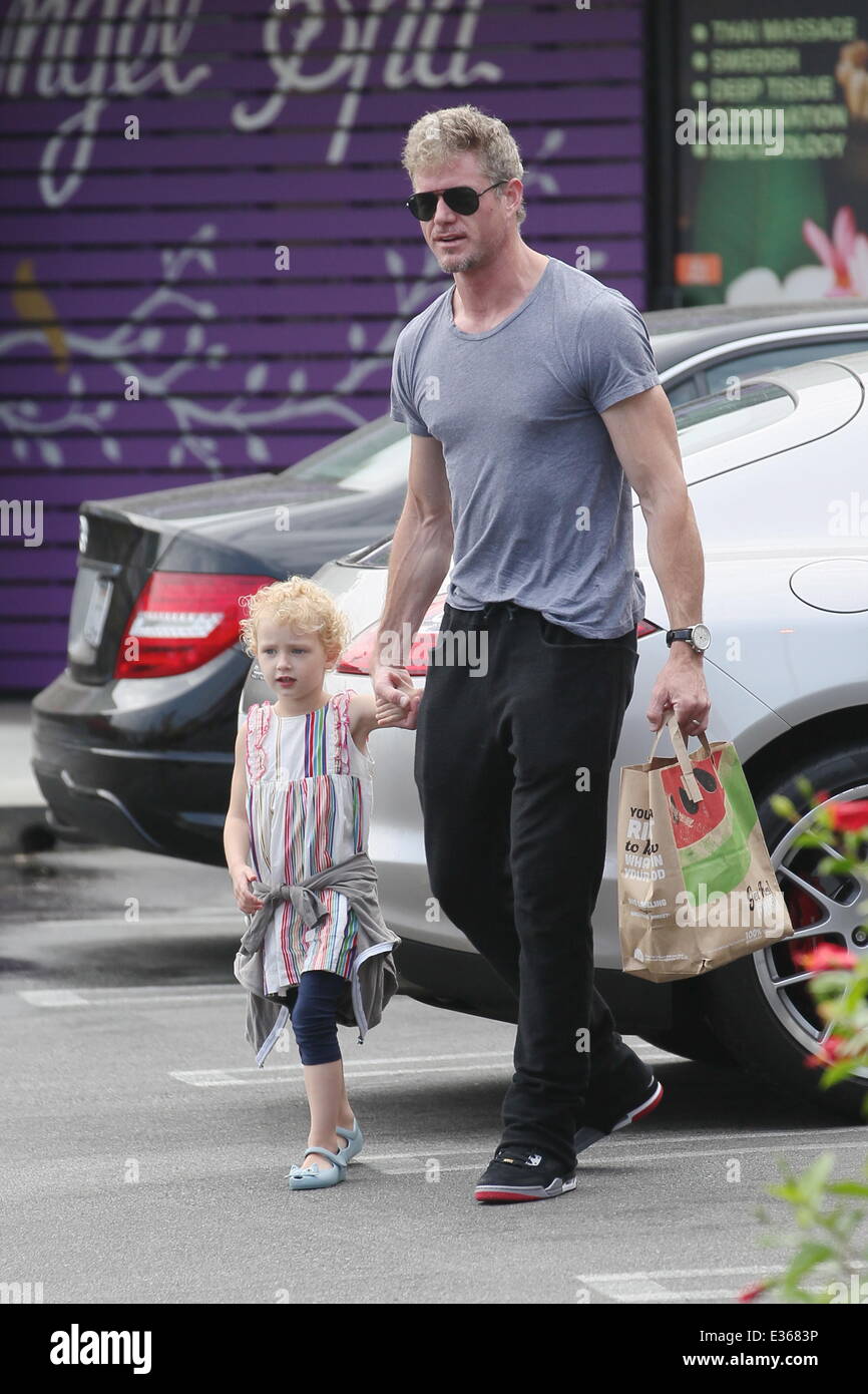 Eric Dane out with his daughter in West Hollywood Featuring: Eric Dane ...