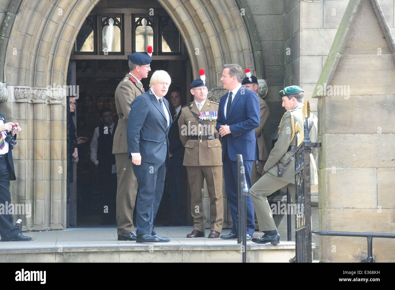 The funeral of Drummer Lee Rigby at Bury Parish Church Featuring: David ...