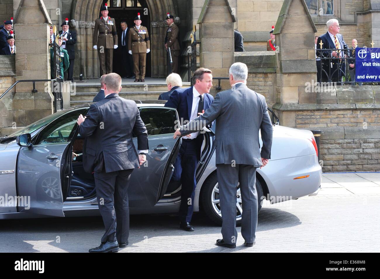 The funeral of Drummer Lee Rigby at Bury Parish Church Featuring: David ...