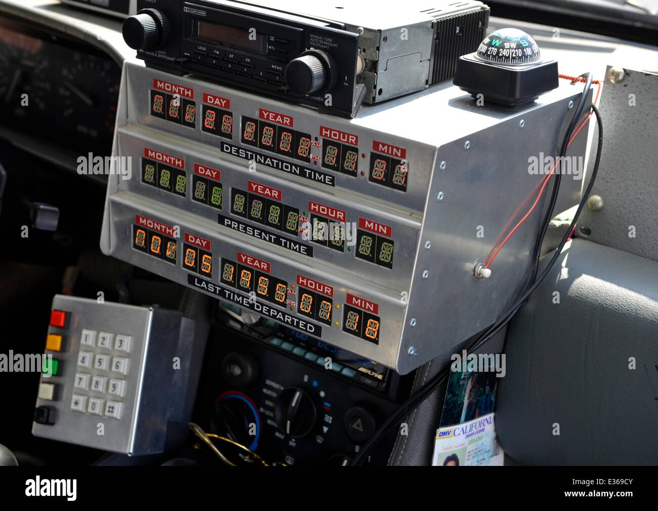 DeLorean cars owners rally, DeLorean classic car DMC-12, Britain. UK ...