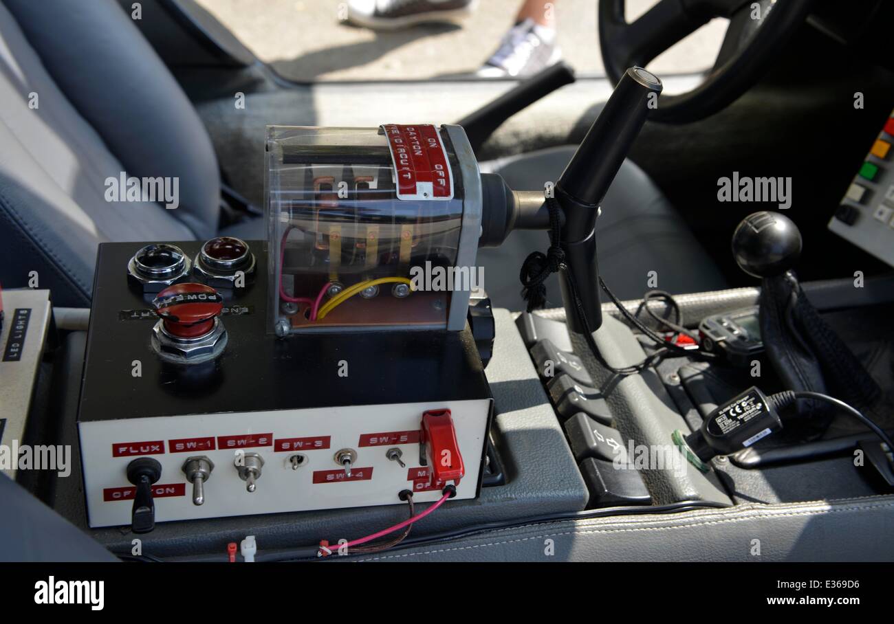 DeLorean cars owners rally, DeLorean classic car DMC-12, Britain. UK ...