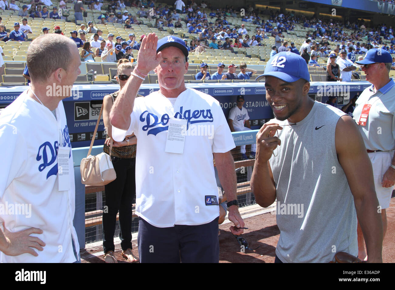 Actor Chadwick Boseman who played Jackie Robinson in the movie "42 ...