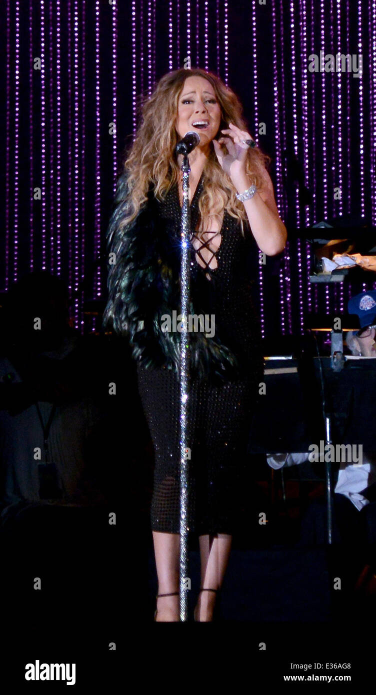 Mariah carey performs at the Major League Baseball All-Star Charity ...