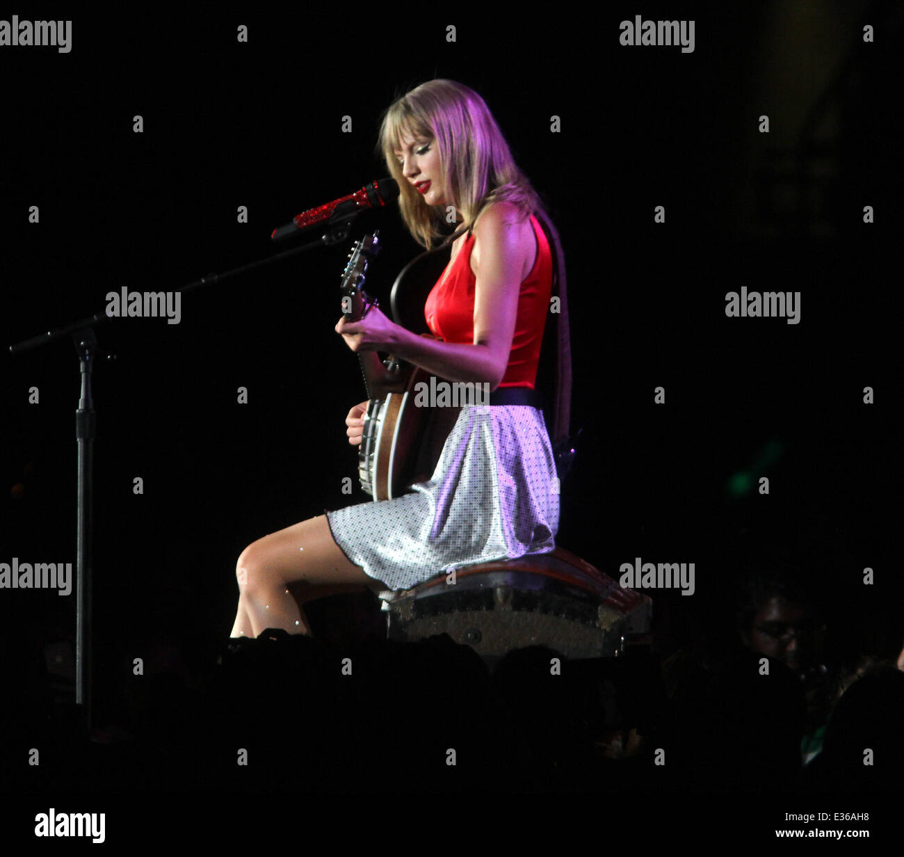 Taylor Swift performs live at the Met Life Stadium as part of her Red ...