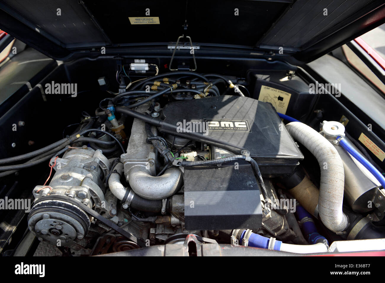 DeLorean cars owners rally, DeLorean classic car DMC-12, Britain. UK ...