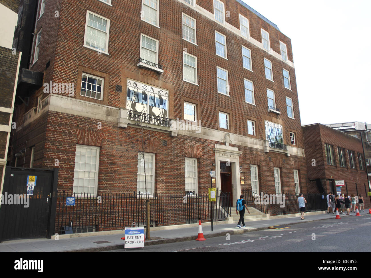 Scenes outside The Lindo Wing at St Marys Hospital as the UK prepares ...