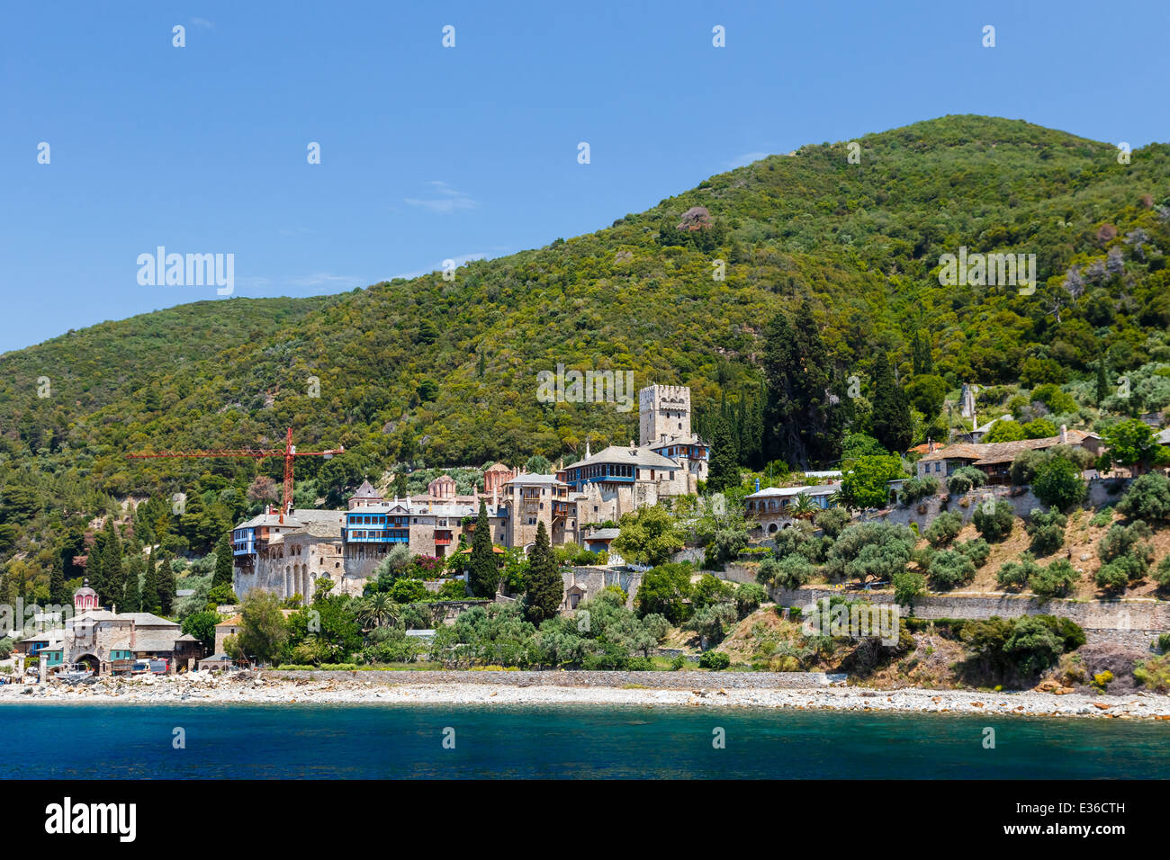 Dochiariou medieval monastery on Holy Mount Athos Stock Photo - Alamy
