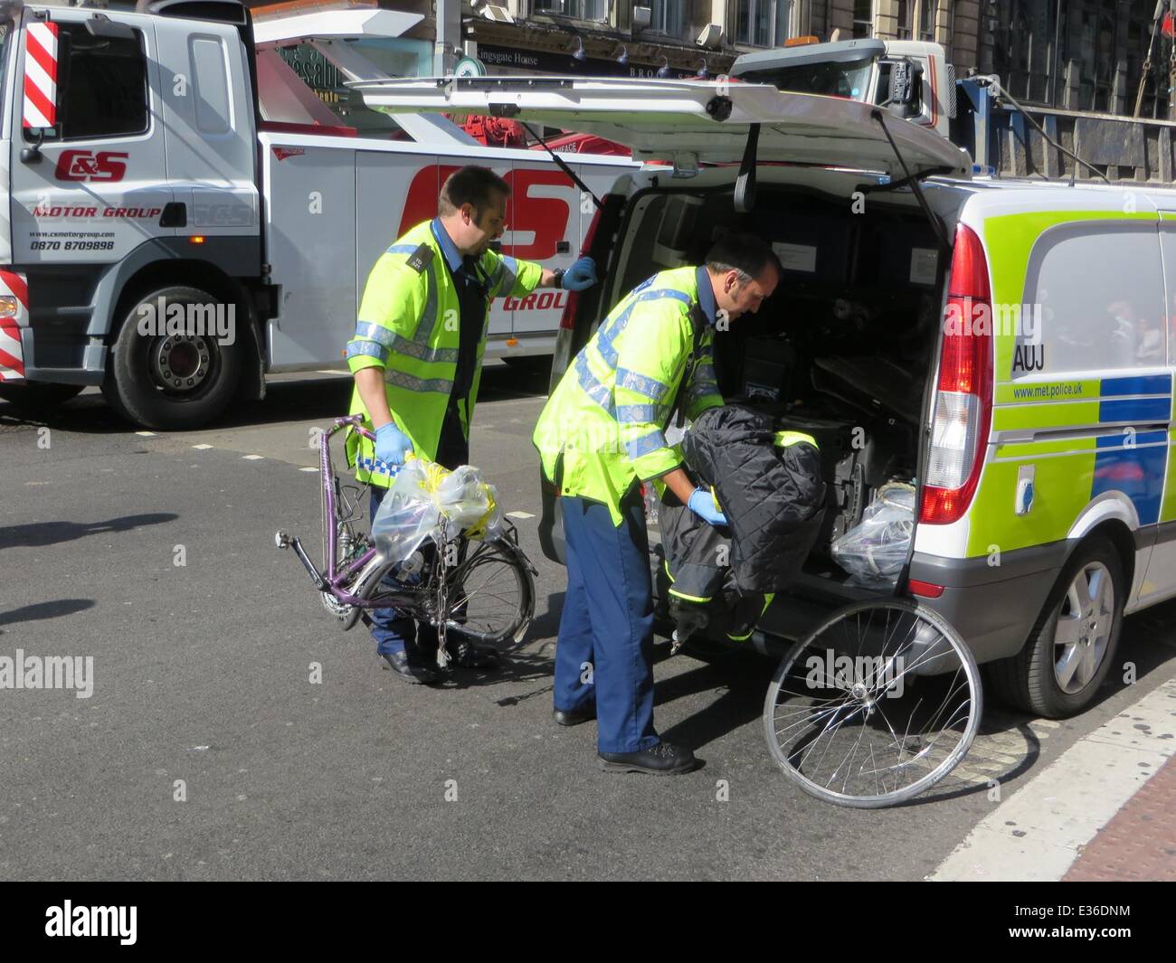 A cyclist was killed in a collision with a lorry in Central London. The ...