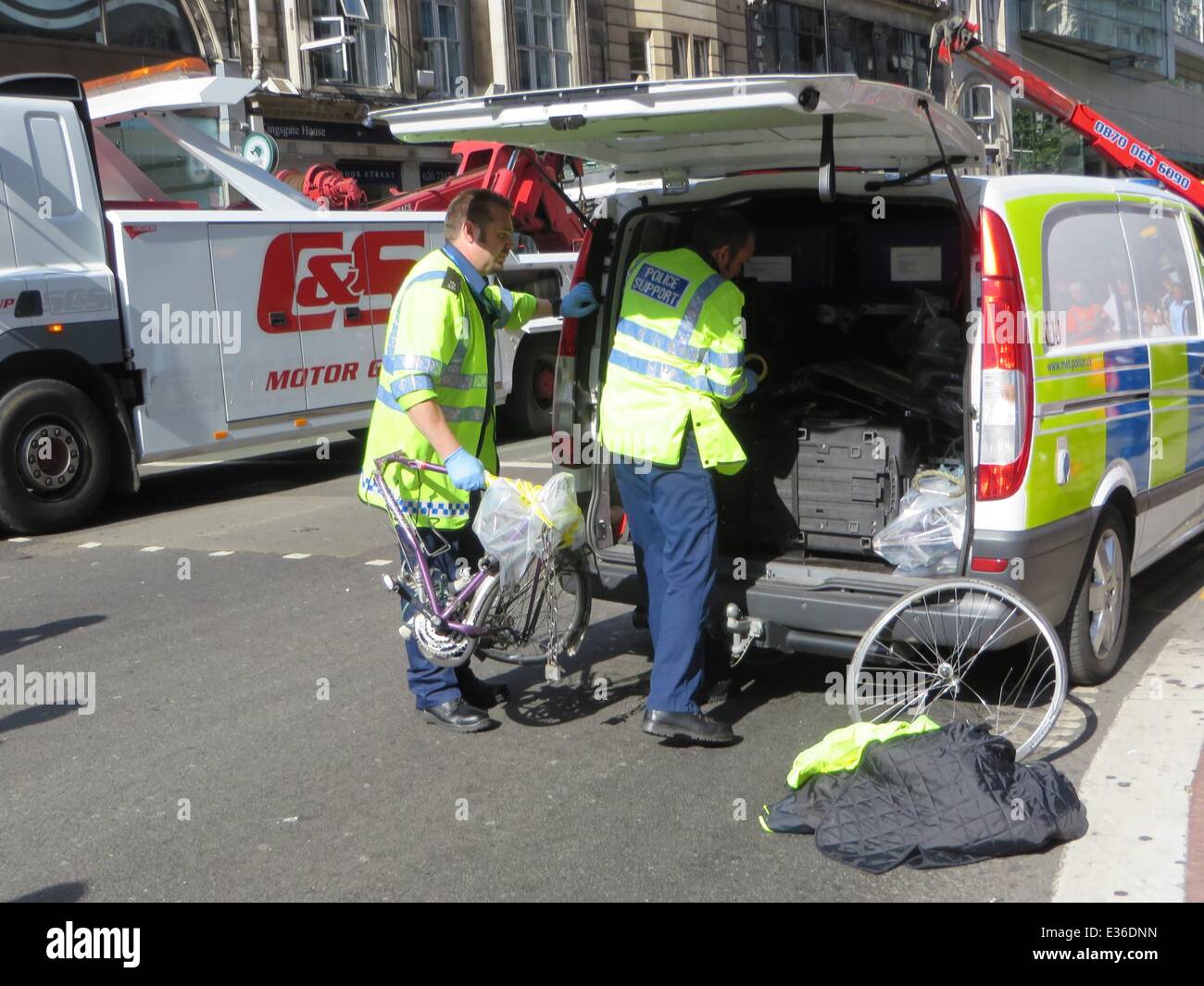 A cyclist was killed in a collision with a lorry in Central London. The ...