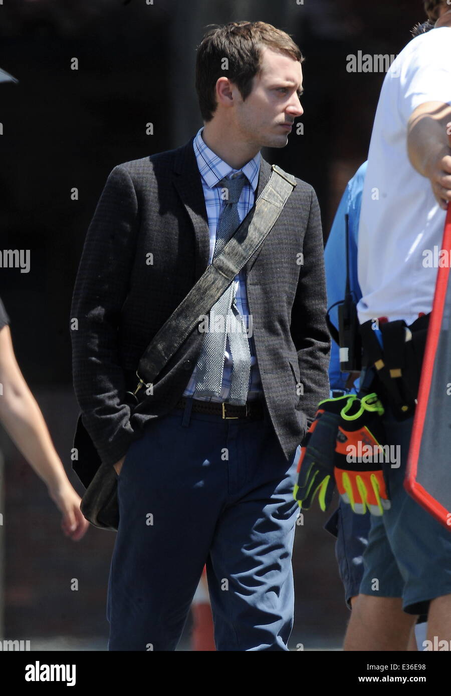 Elijah Wood filming on location on his new horror-comedy movie "Cooties ...