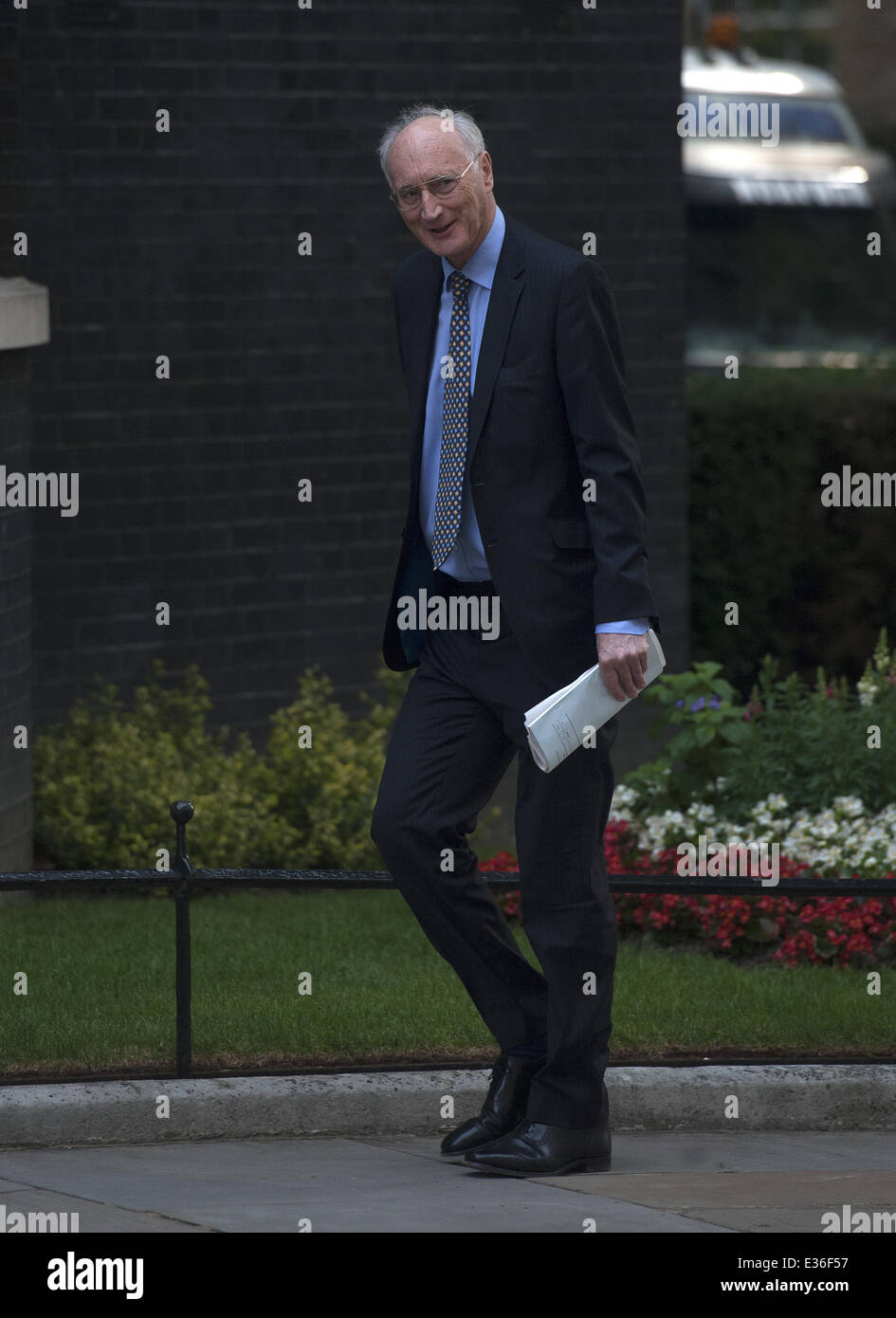 Sir George Young arrives at Downing Street. Featuring: Sir George Young ...
