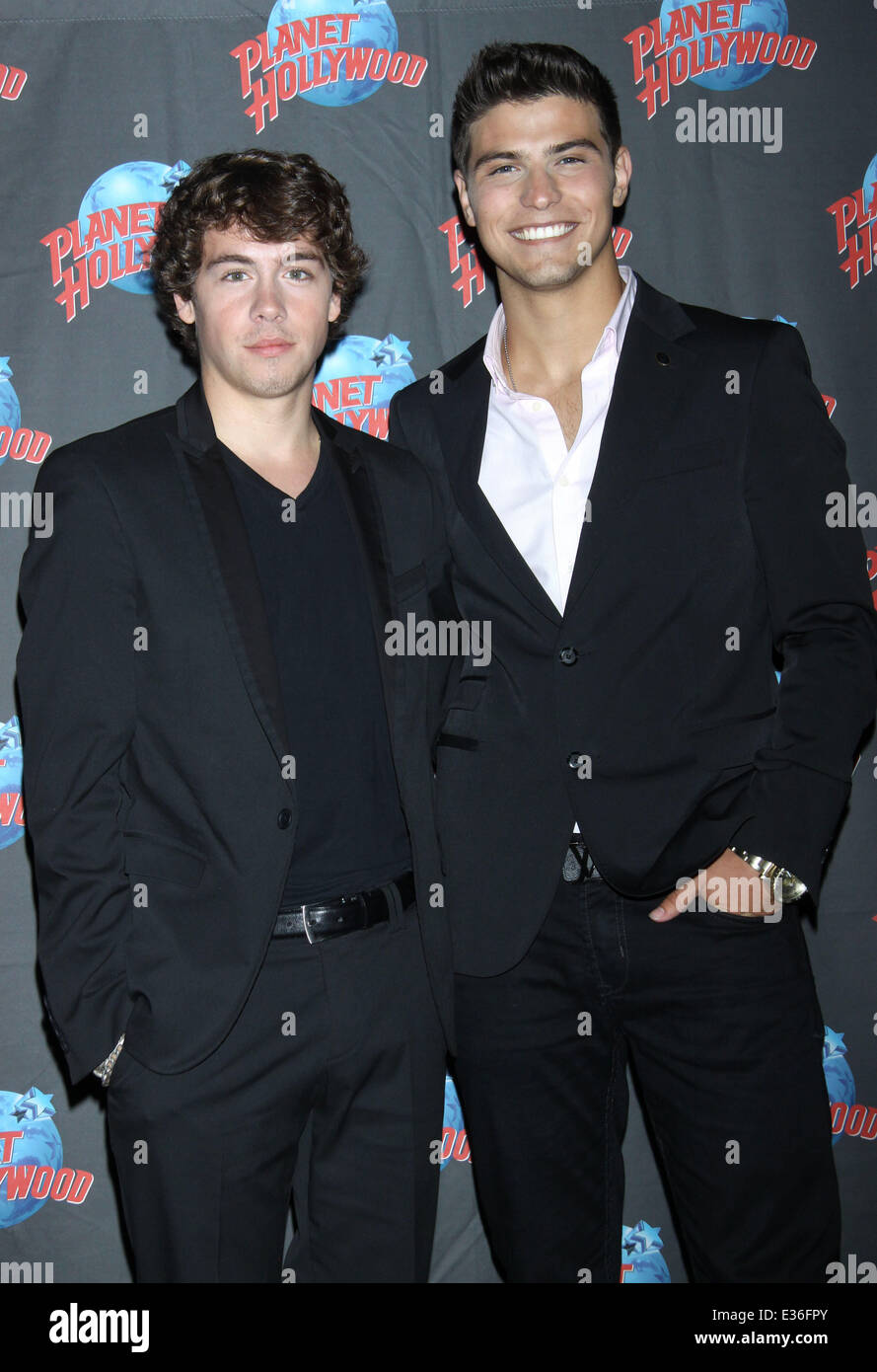 Luke Bilyk and Munro Chambers donate a foorball jersey from Degrassi at ...