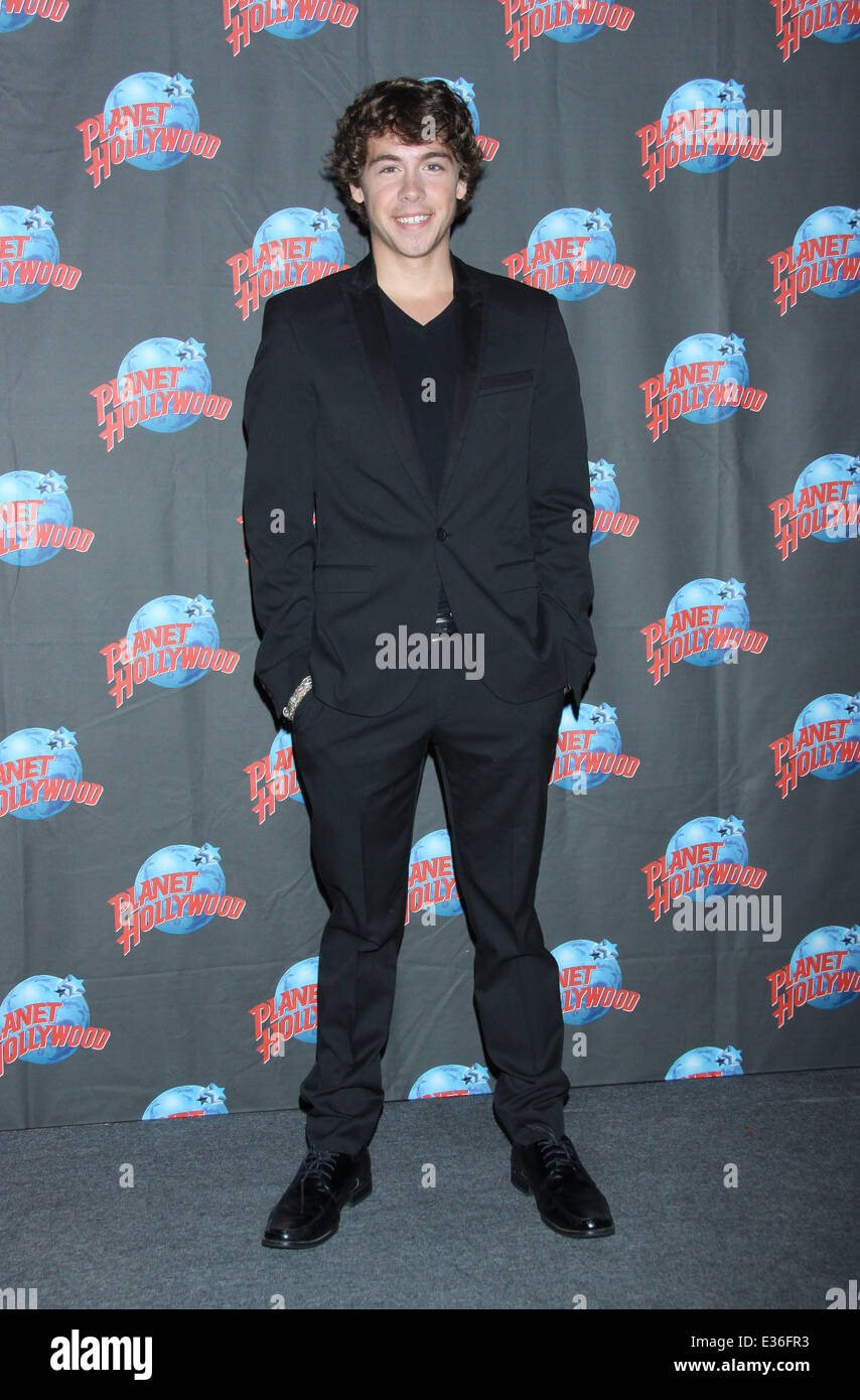 Luke Bilyk and Munro Chambers donate a foorball jersey from Degrassi at ...