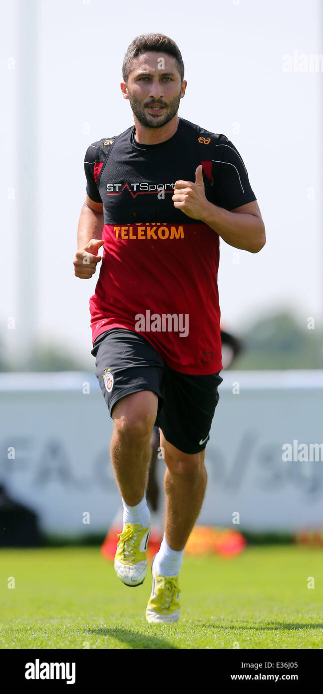 Galatasaray football team players training in Birmingham Featuring ...