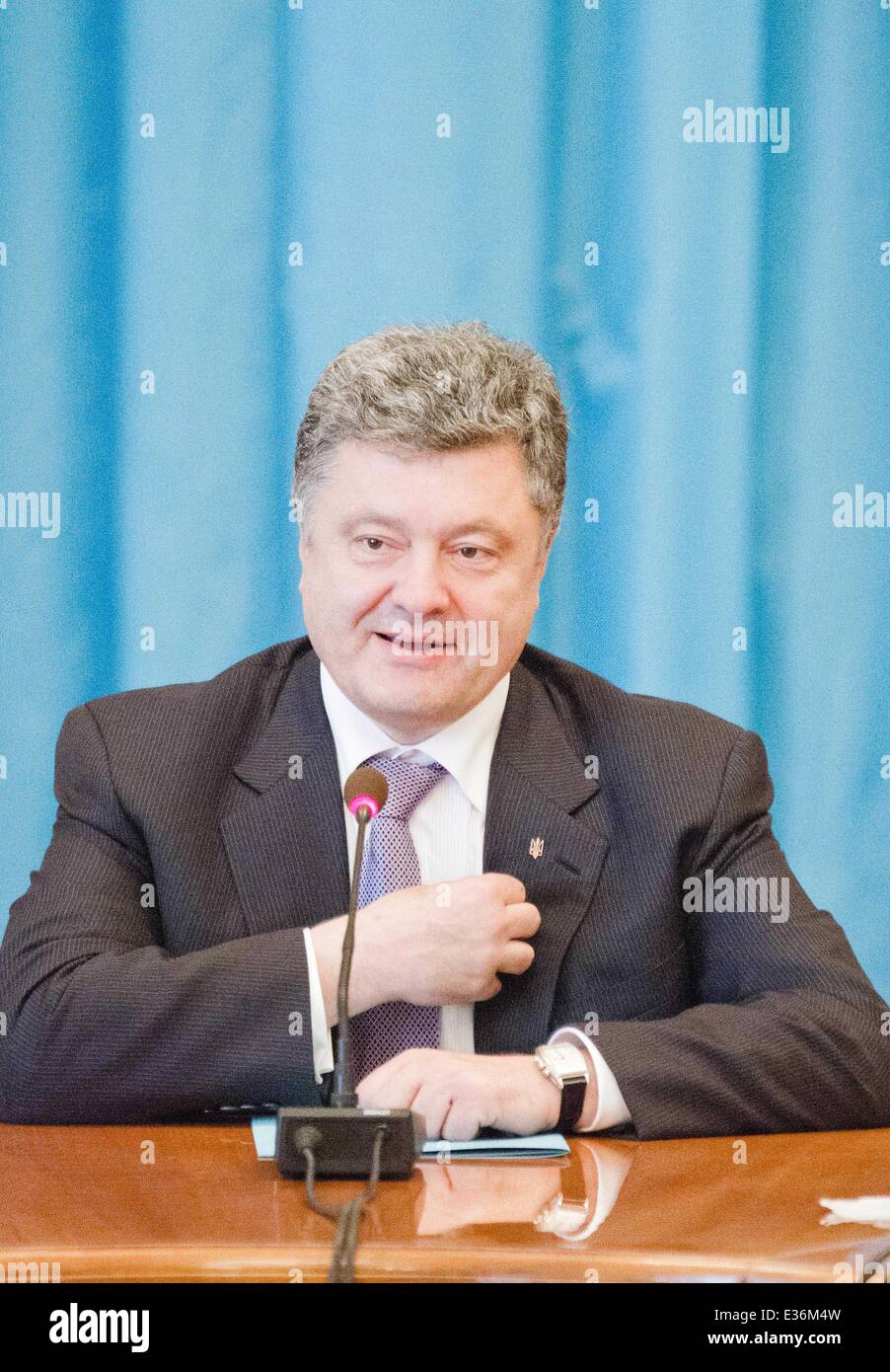 June 19, 2014 - Ukrainian President Petro Poroshenko © Sergii ...