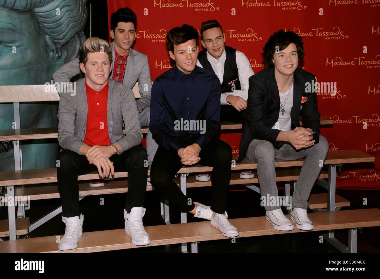 One Direction wax figures unveiled at Madame Tussauds in New York City ...