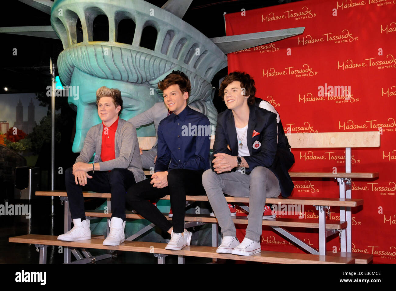 One Direction wax figures unveiled at Madame Tussauds in New York City ...