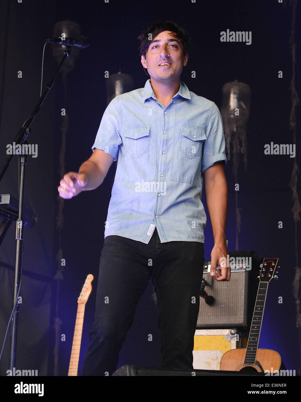 Grizzly Bear performing live at The Iveagh Gardens Featuring: Ed Droste ...