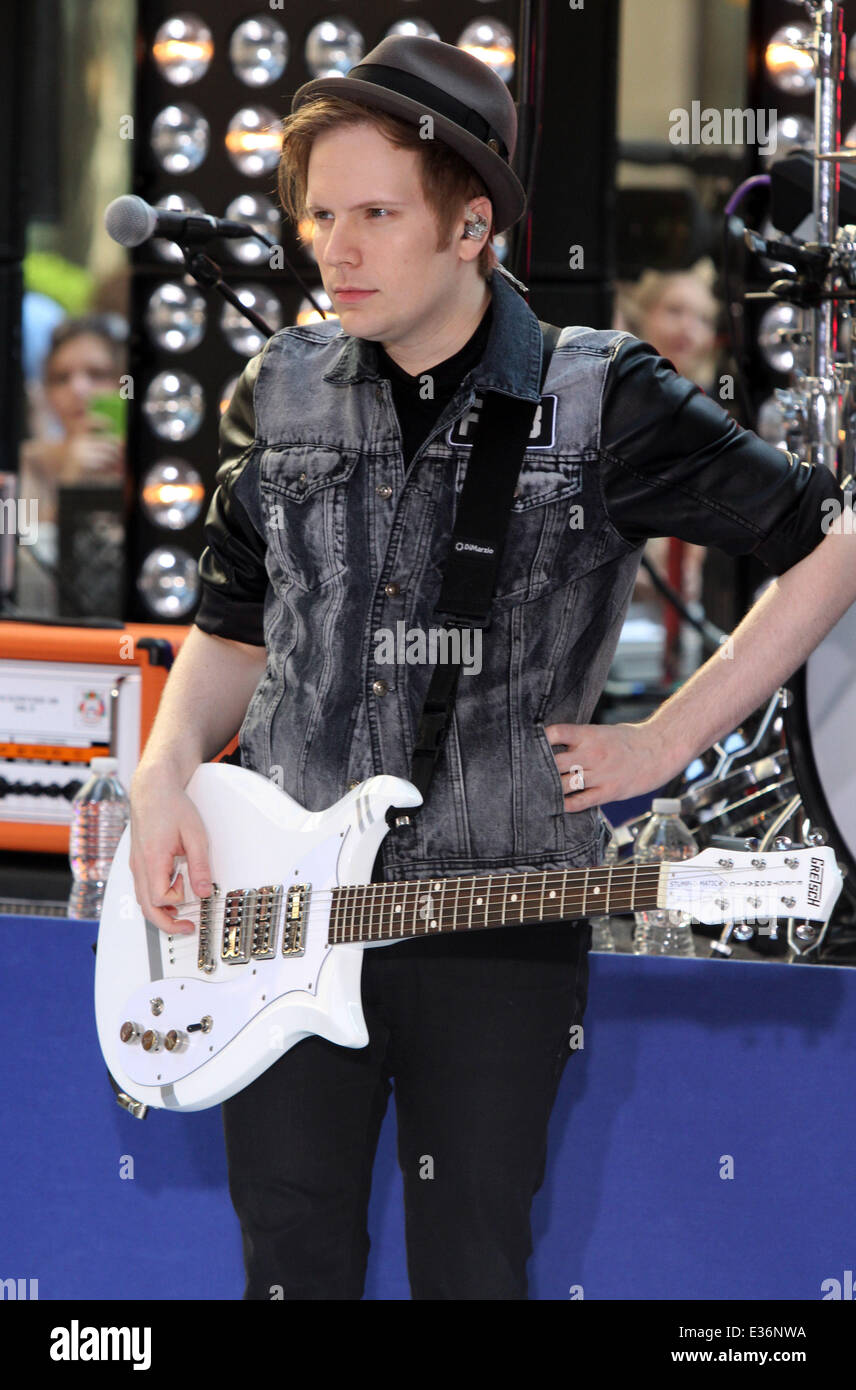 Fall Out Boy performing live on NBC's 'Today' show Featuring: Patrick ...