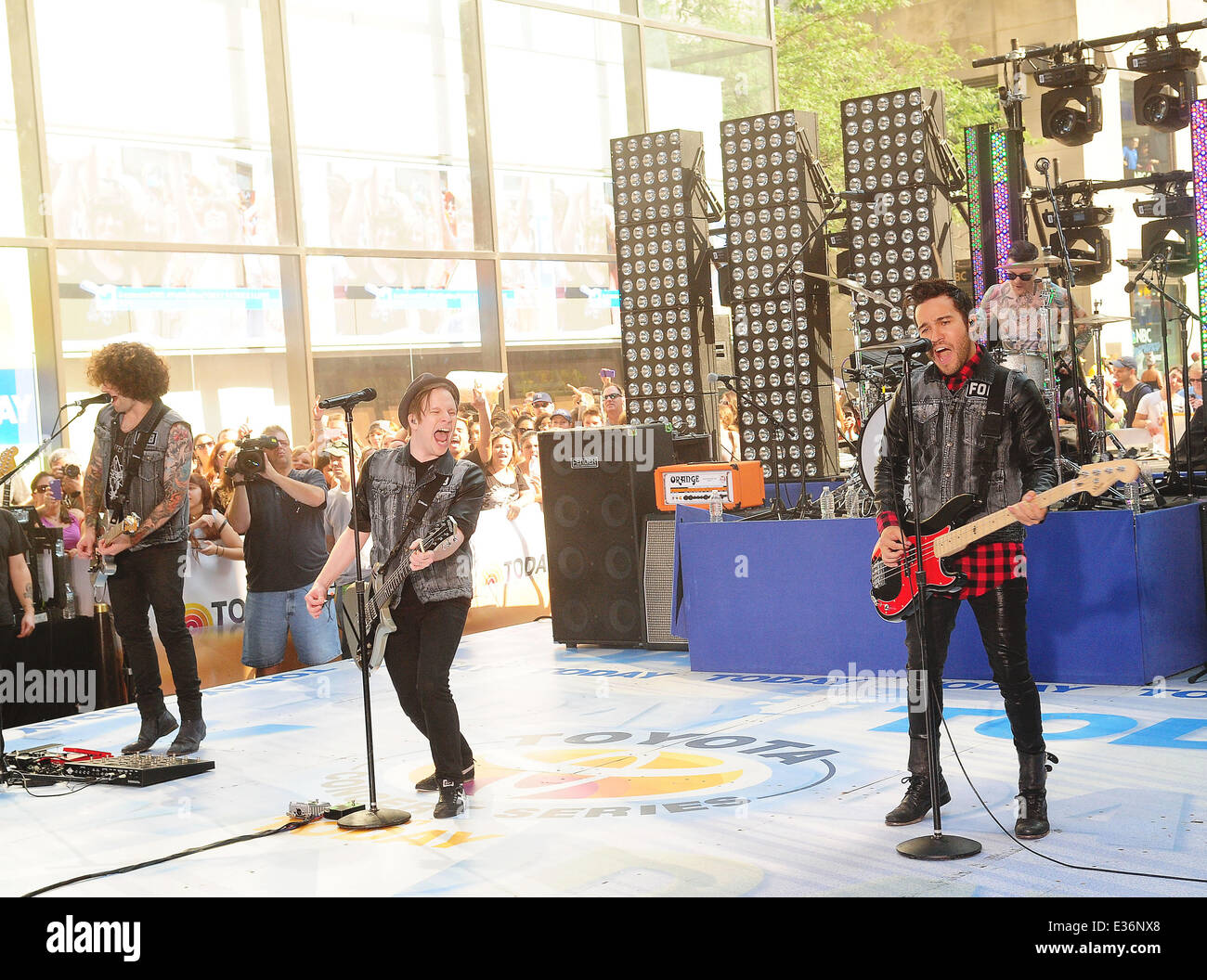 Fall Out Boy performs live as part of the Toyota Concert Series on NBC ...