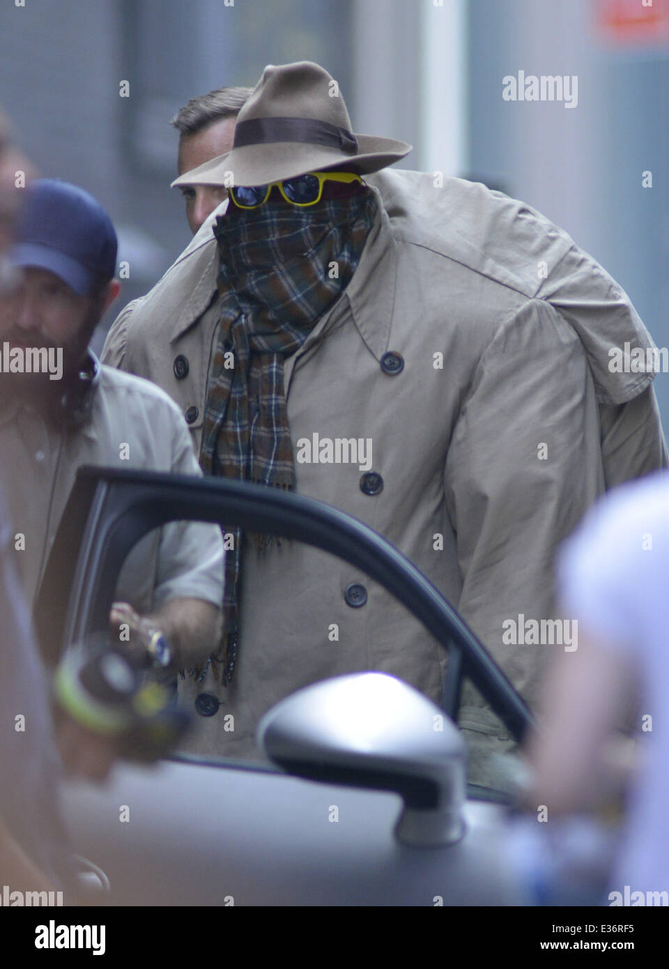 Filming scenes for the new movie 'Teenage Mutant Ninja Turtles' in New ...