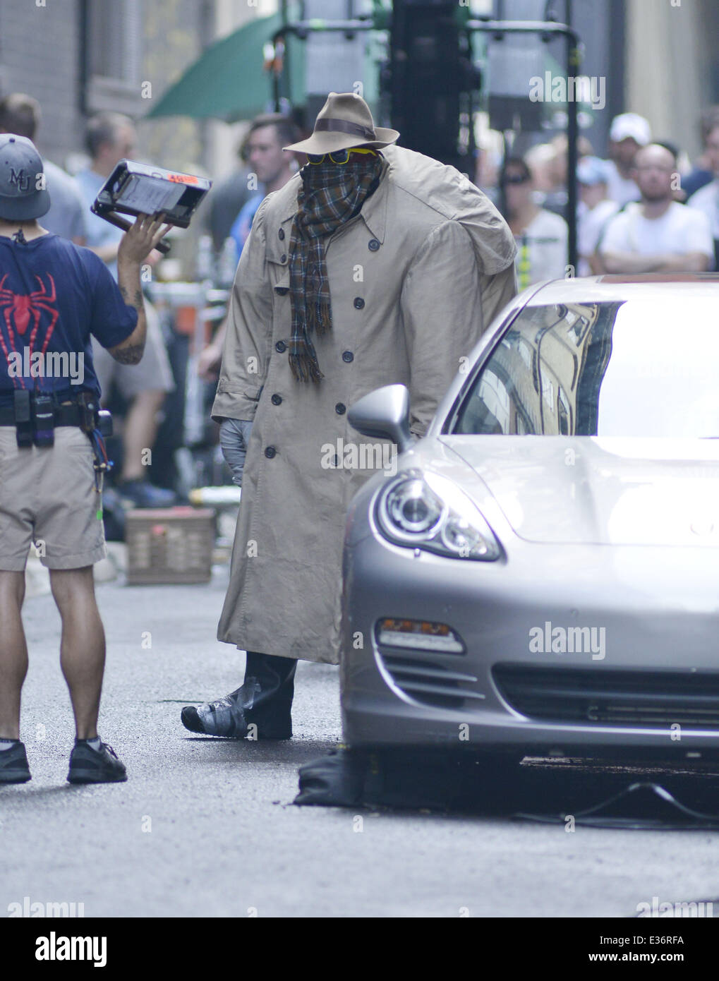Filming scenes for the new movie 'Teenage Mutant Ninja Turtles' in New ...