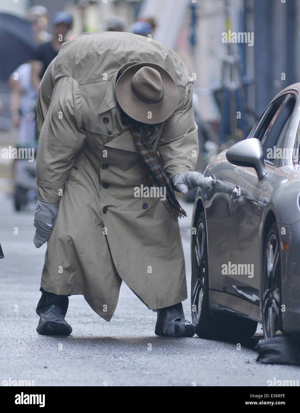 Filming scenes for the new movie 'Teenage Mutant Ninja Turtles' in New ...