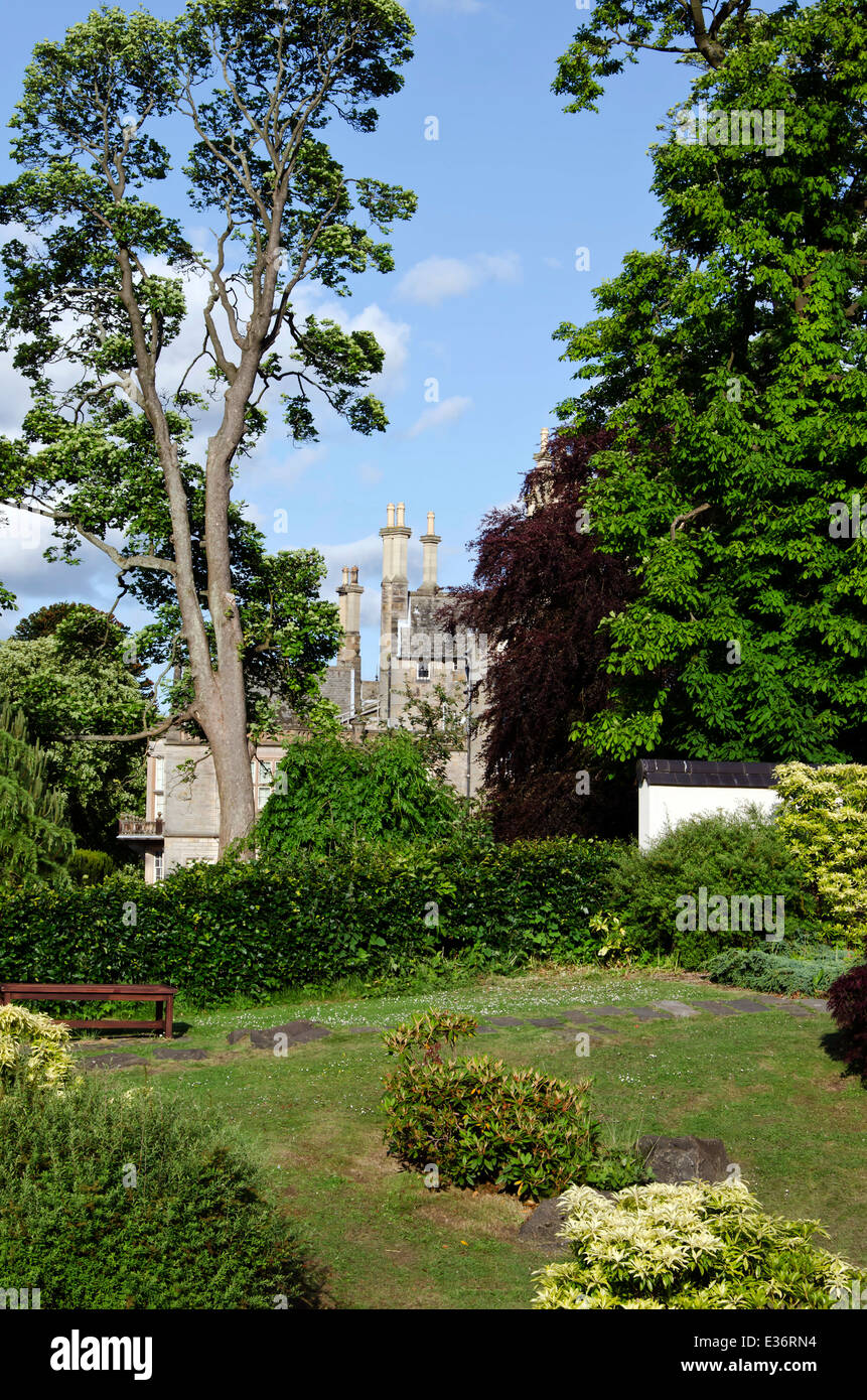 The Japanese Garden in the grounds of Lauriston Castle in Edinburgh ...