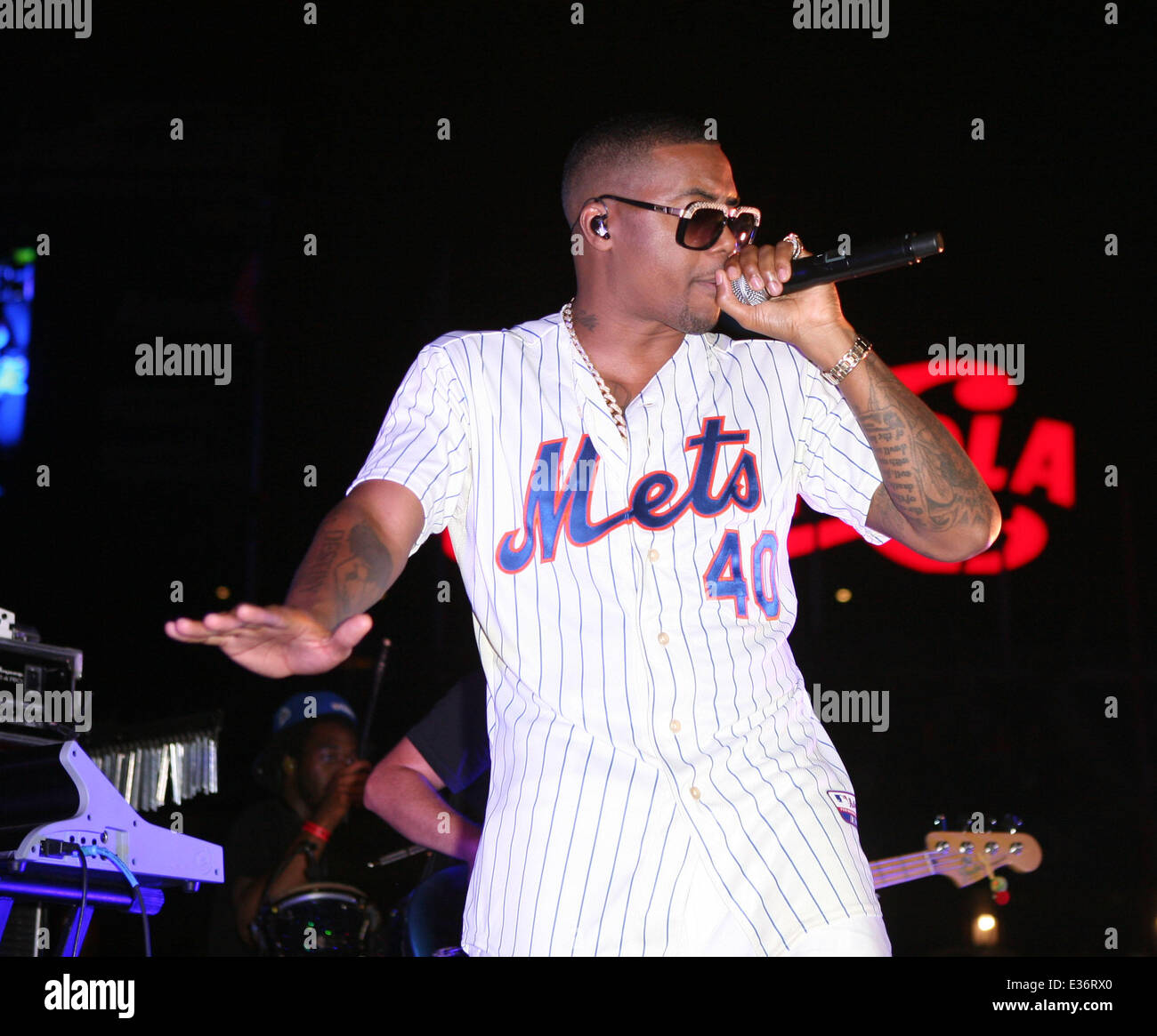 Nas performing at New York Mets Postgame Concert at Citi Field ...