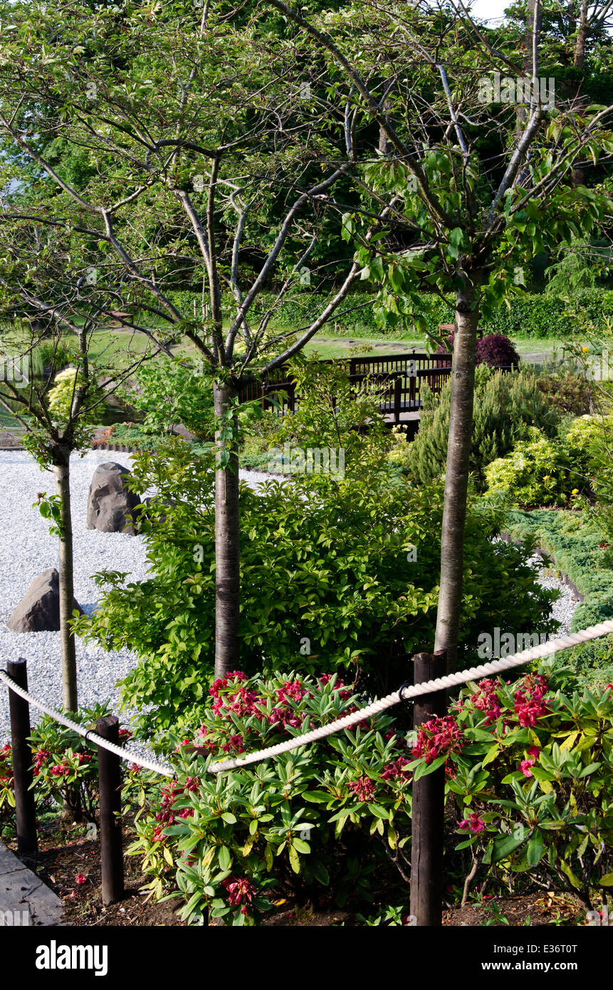 The Japanese Garden in the grounds of Lauriston Castle in Edinburgh ...