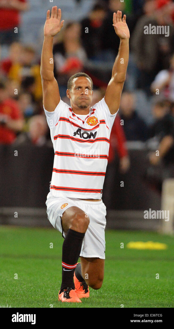 Manchester United play Australia's A-League All Stars during their 2013 ...