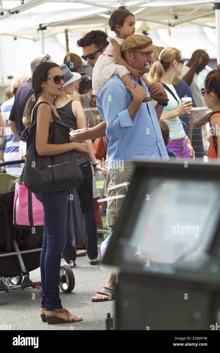 Billy Zane and daughter Ava Katherine Zane are seen at a farmer's ...