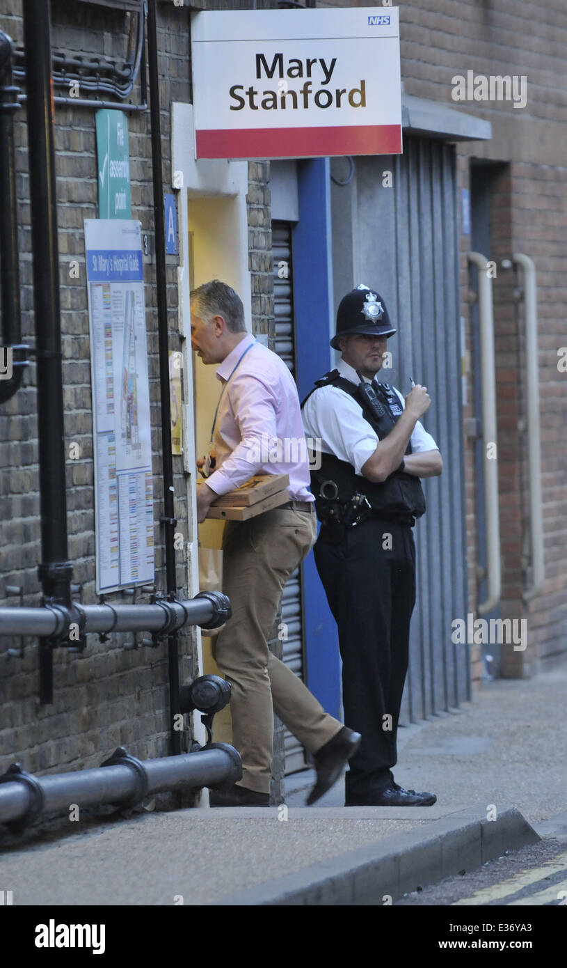 A security guard for Catherine, Duchess of Cambridge makes a special ...