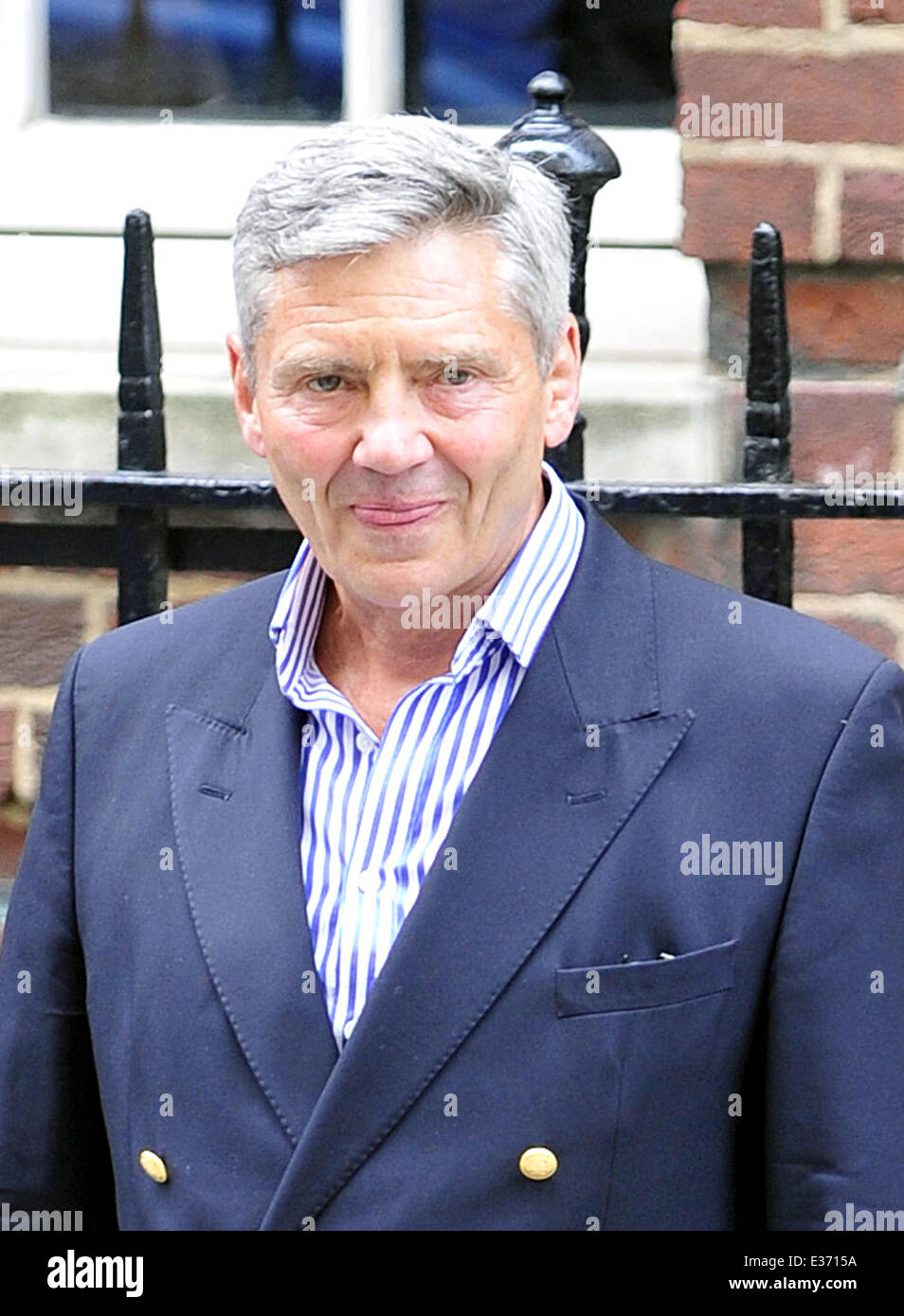 Carole Middleton and Michael Middleton leave The Lindo Wing at St Mary ...