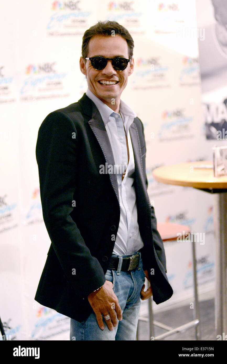 Latin musician Marc Anthony promtes his new album 3.0 at the NBC ...