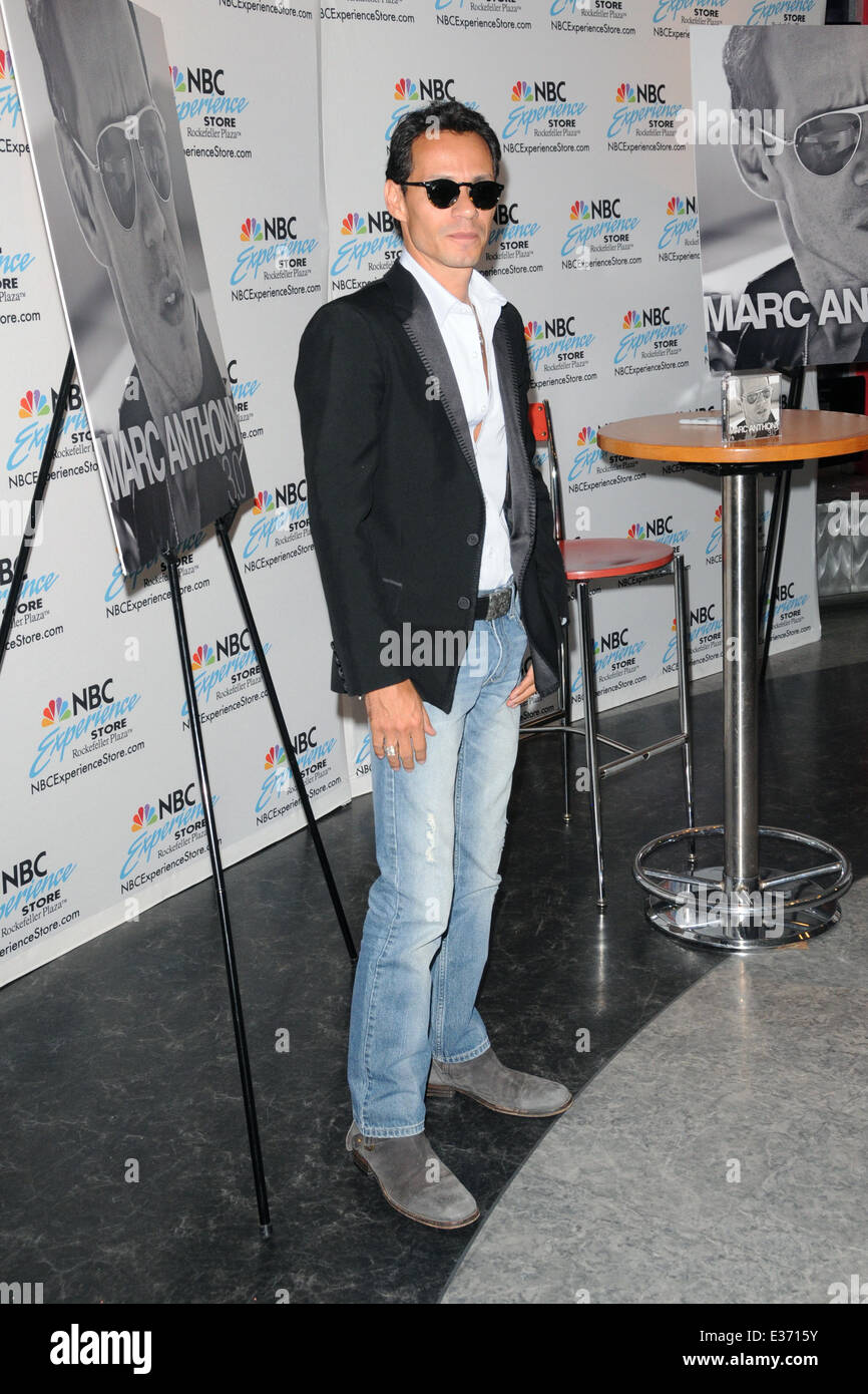 Latin musician Marc Anthony promtes his new album 3.0 at the NBC ...