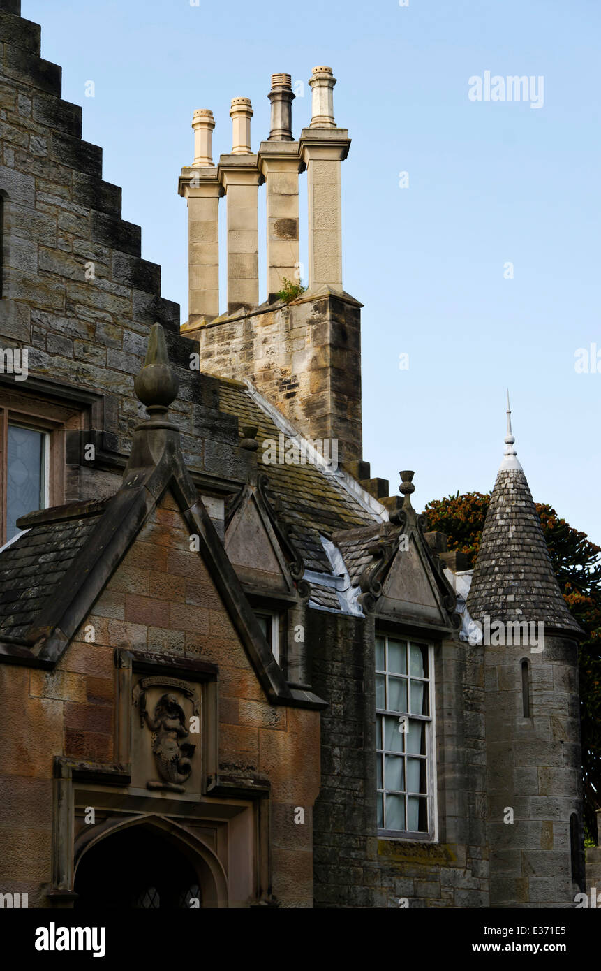 The front of Lauriston Castle in Edinburgh, Scotland Stock Photo - Alamy