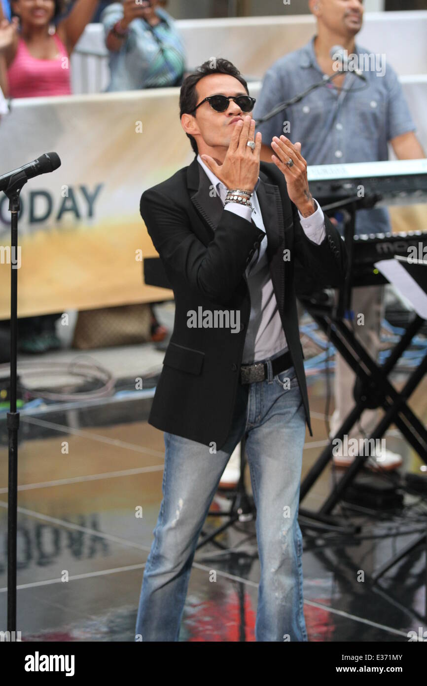 Marc Anthony performs live as part of the Toyota Concert Series on NBC ...