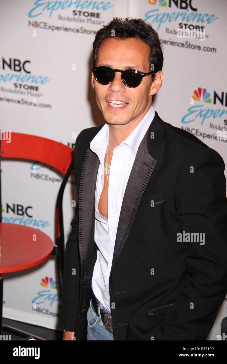Latin musician Marc Anthony promtes his new album 3.0 at the NBC ...